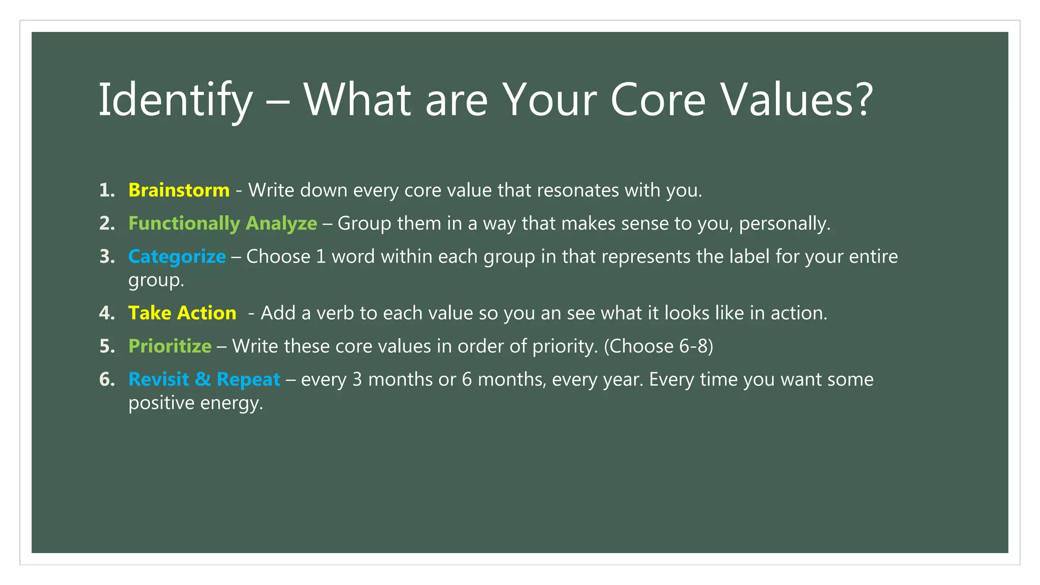 Work Life Values | PPTX