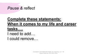 Work life workshop | PPT