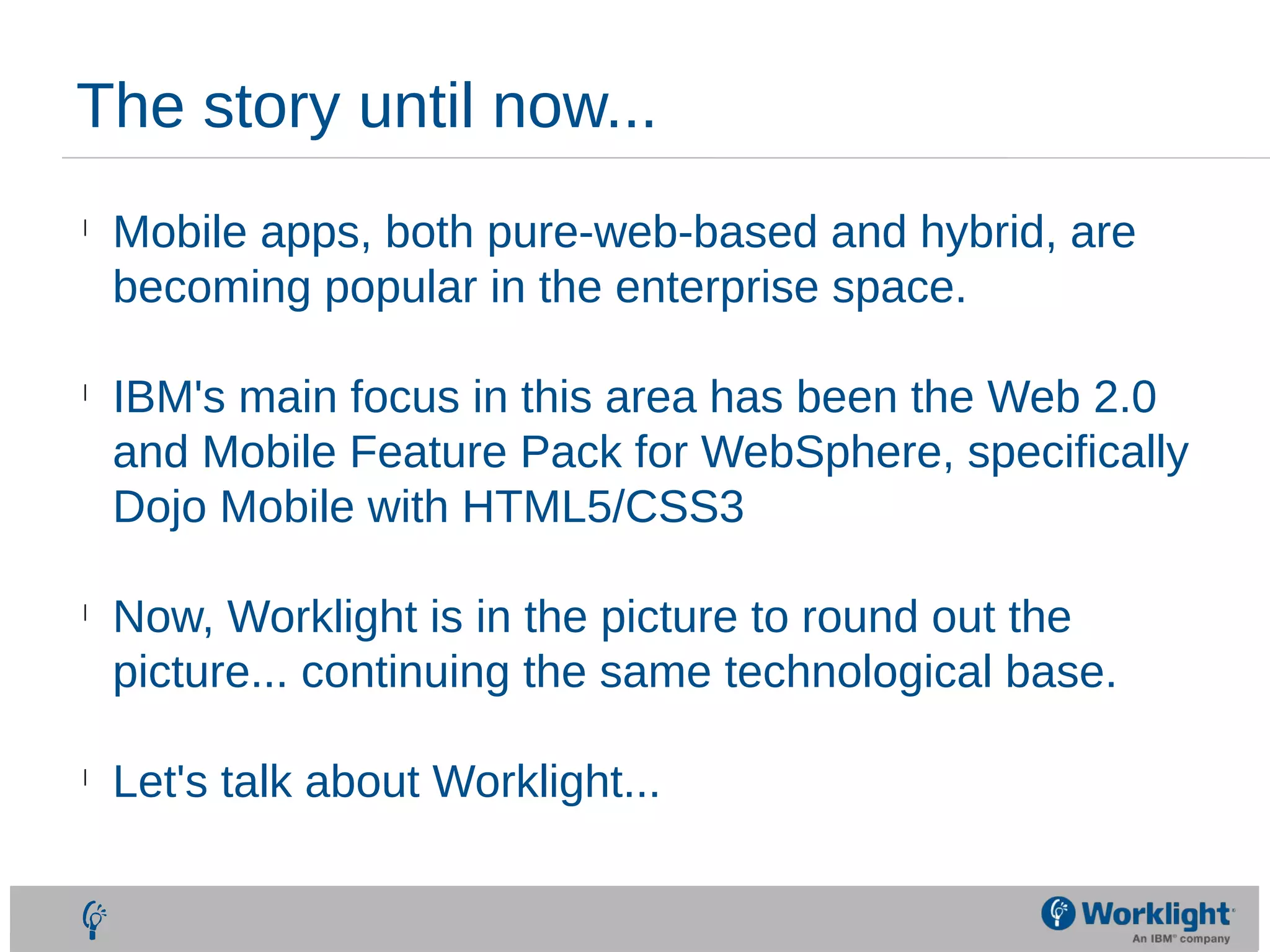 Worklight technical intro v2 | PDF