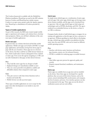 Mobilefirst - Build Enterprise Class Apps for Mobile First | PDF
