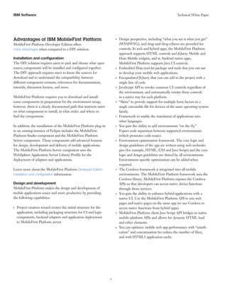Mobilefirst - Build Enterprise Class Apps for Mobile First | PDF
