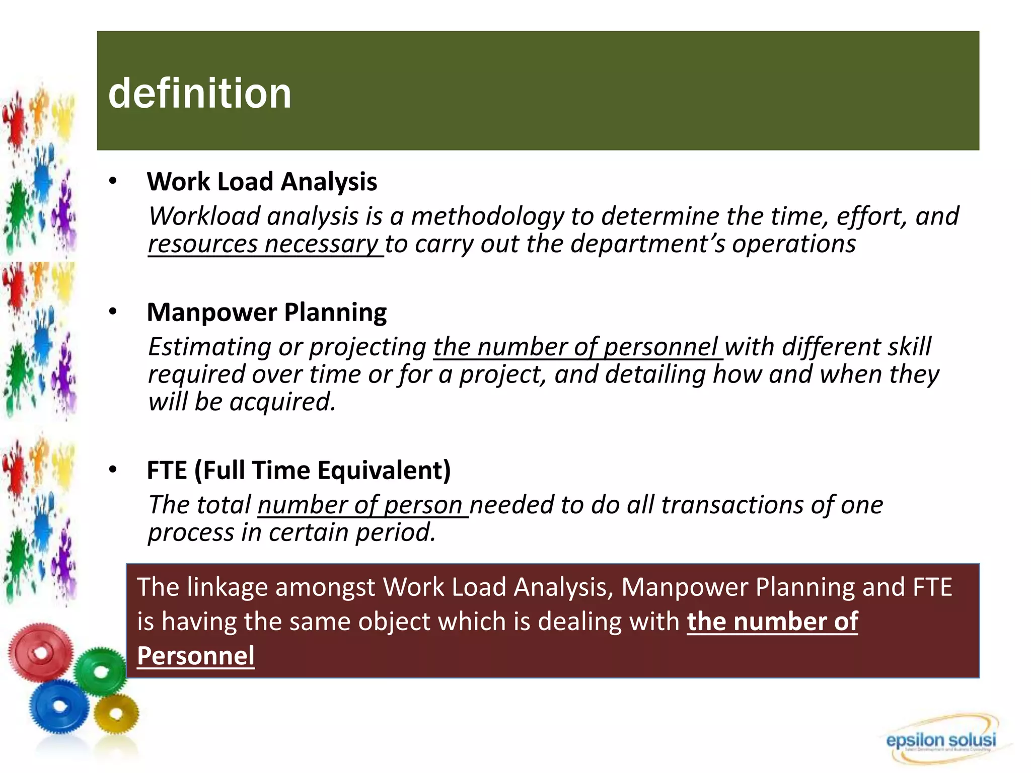 Work load analysis | PPTX