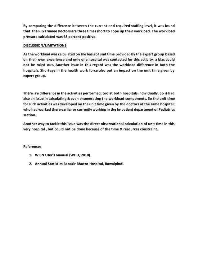 Workload Indicators Of Staffing Needs Docx