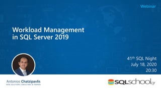 Workload Management in SQL Server 2019 | PPT
