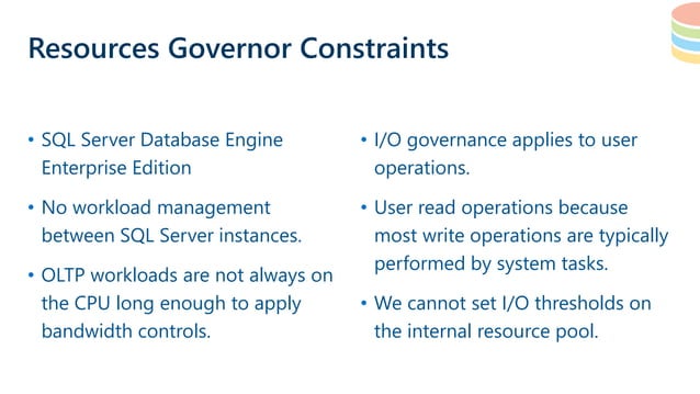 Workload Management in SQL Server 2019 | PPT