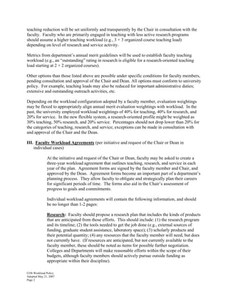 Workload Policy | PDF | Undergraduate Education | College Education