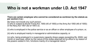 Workman and Industrial Dispute fuuffghkghk | PPTX