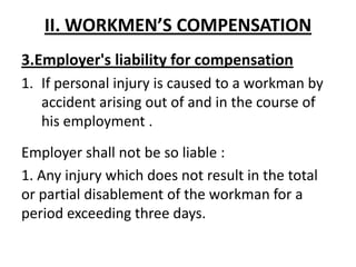 Workman compensation act | PPTX