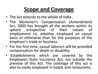 Workman compensation act | PPTX