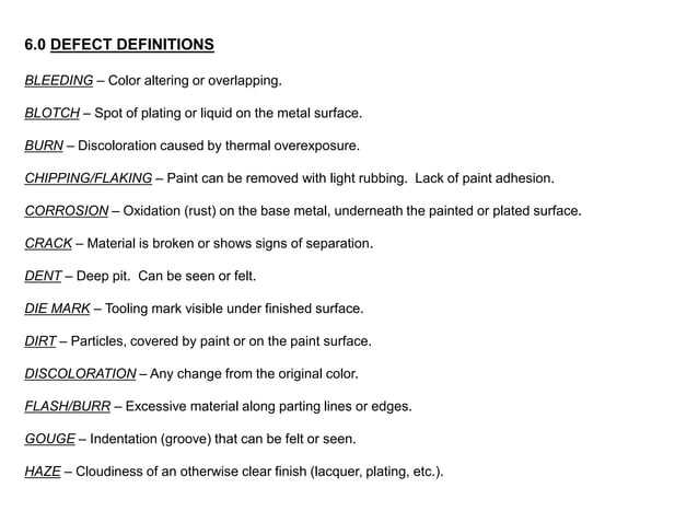 Workmanship standard template | PPT