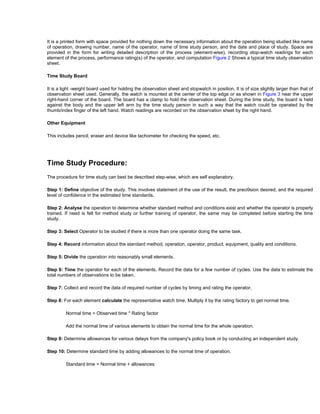 Work measurement | PDF
