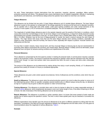 Work measurement | PDF