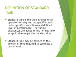 Work measurement | PPT