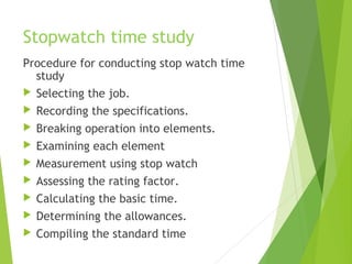 Work measurement | PPT