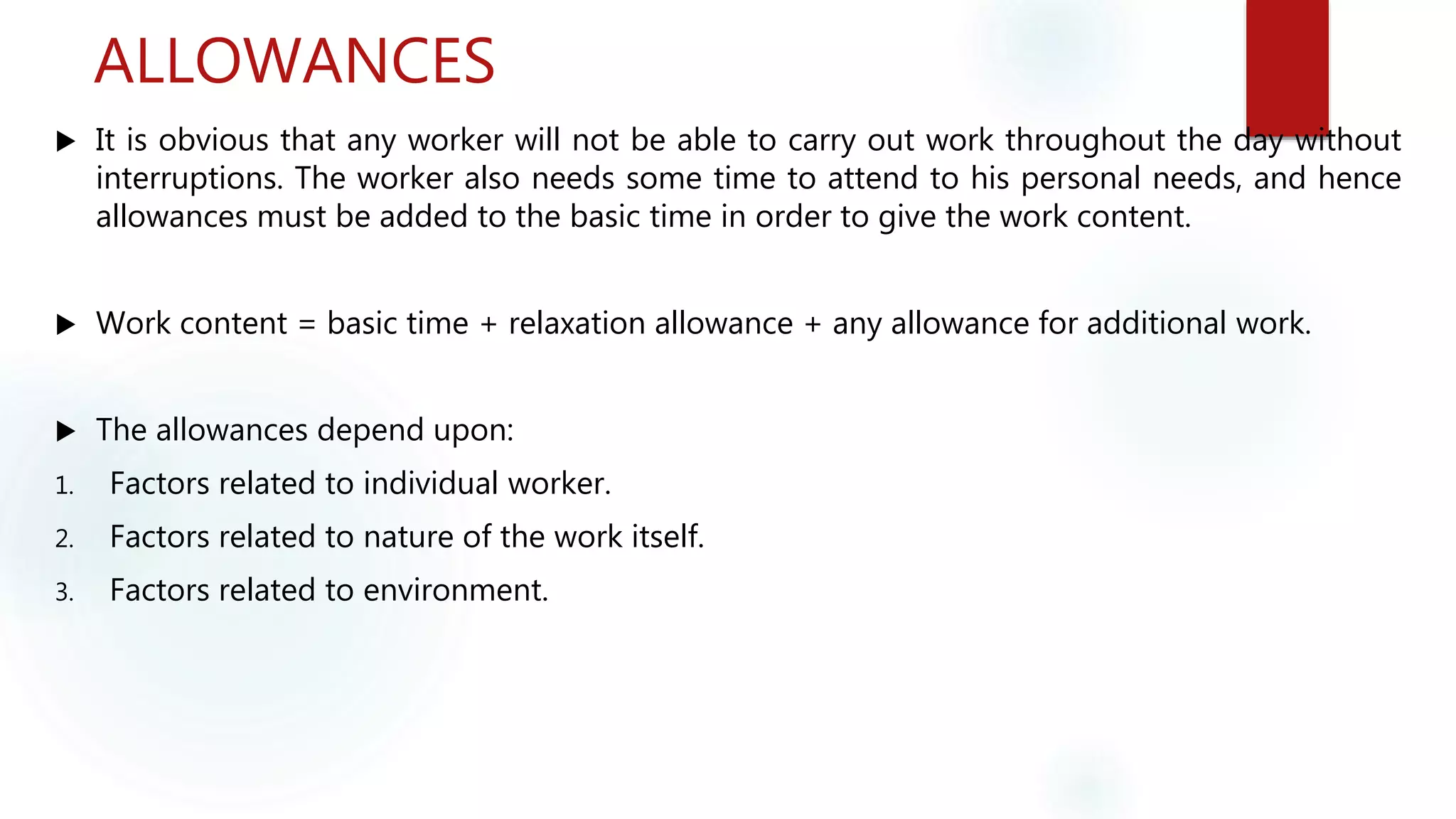 Work measurement | PPTX