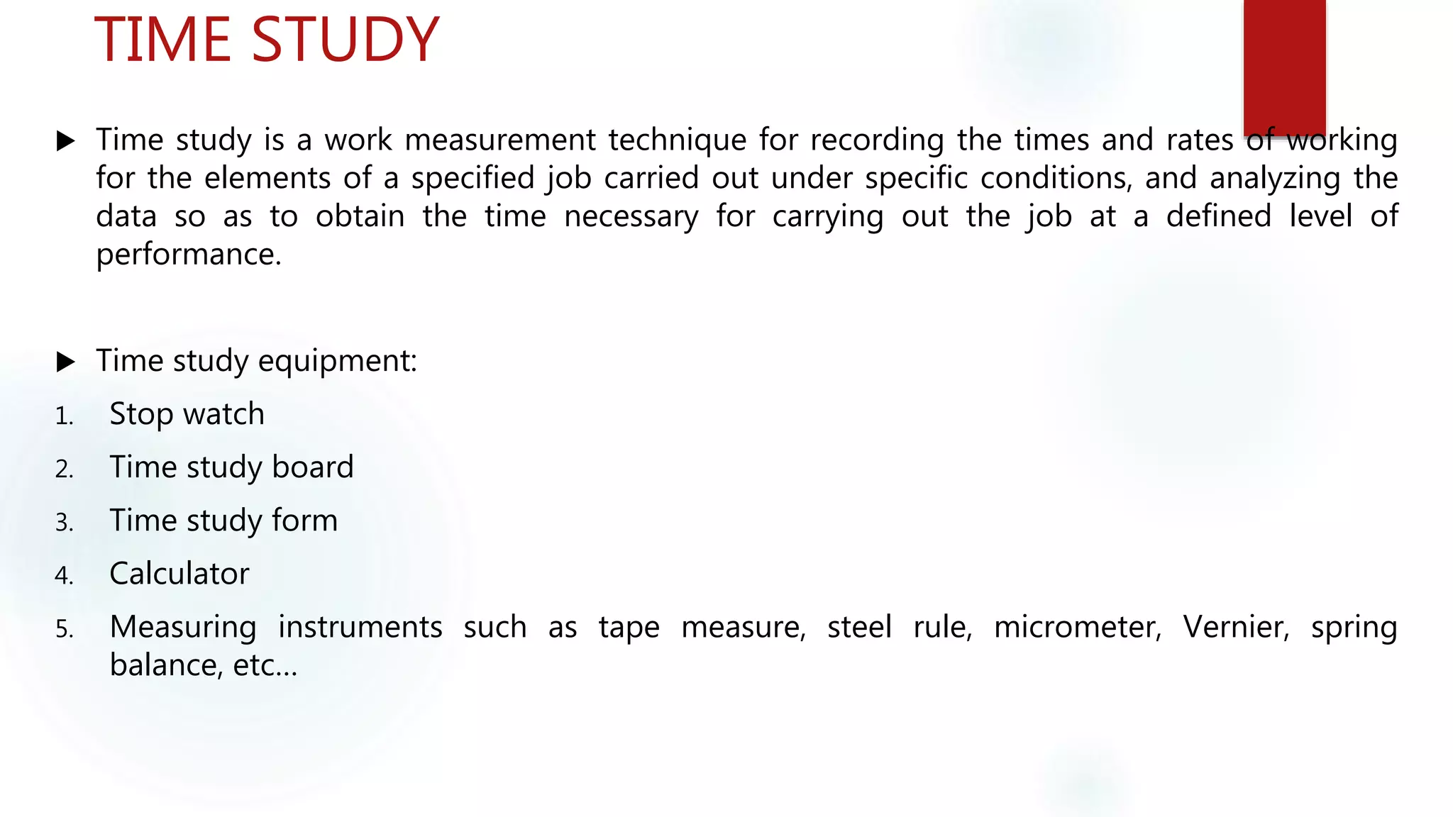 Work measurement | PPTX