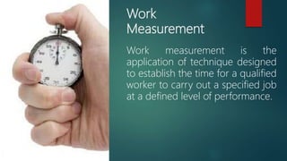 Work measurement | PPTX