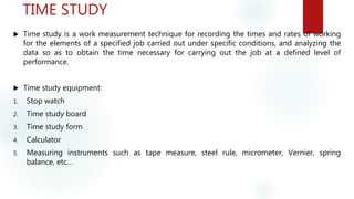 Work measurement | PPTX