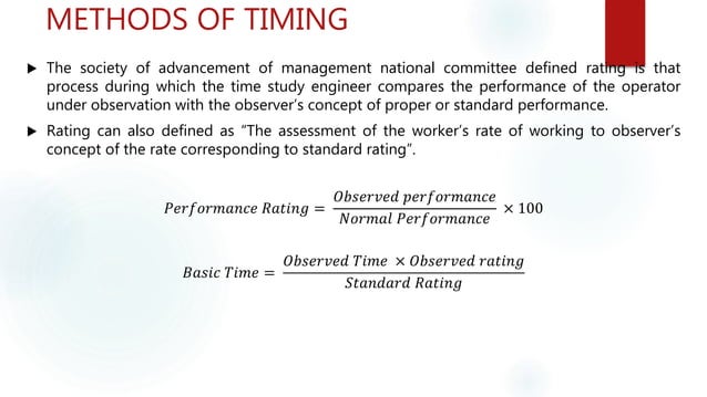 Work measurement | PPTX | Business | Business and Finance