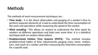 Work Study, meth - Work Measurement.pptx