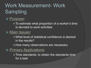 Work measurement and productivity | PPTX