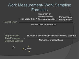 Work measurement and productivity | PPTX