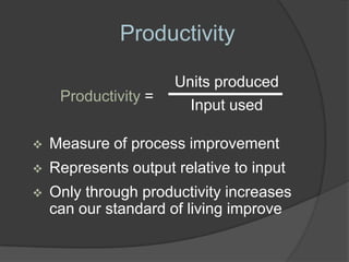 Work measurement and productivity | PPTX