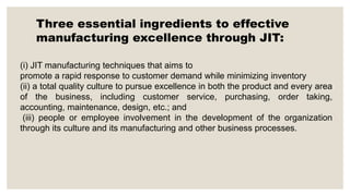 Work measurement increases productivityand role of jit om | PPT