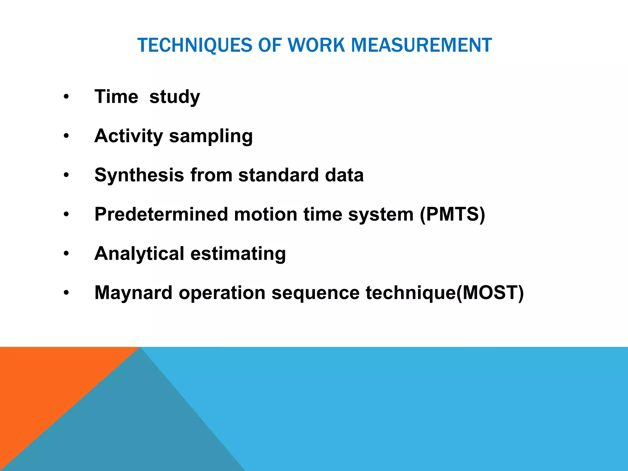 Work Measurment | PPTX