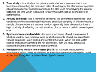 Work Measurment | PPTX