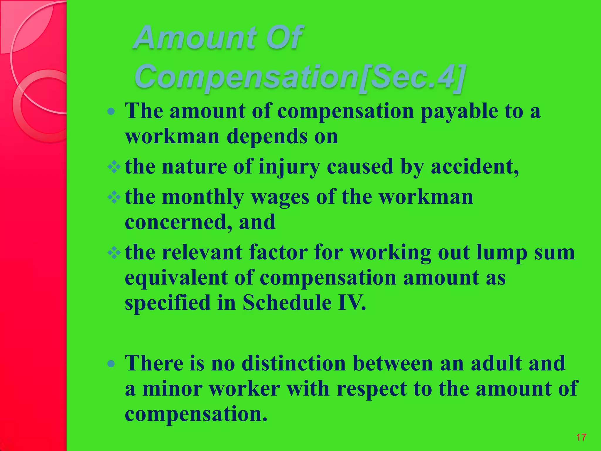 The Workmen's Compensation Act, 1923 | PPSX