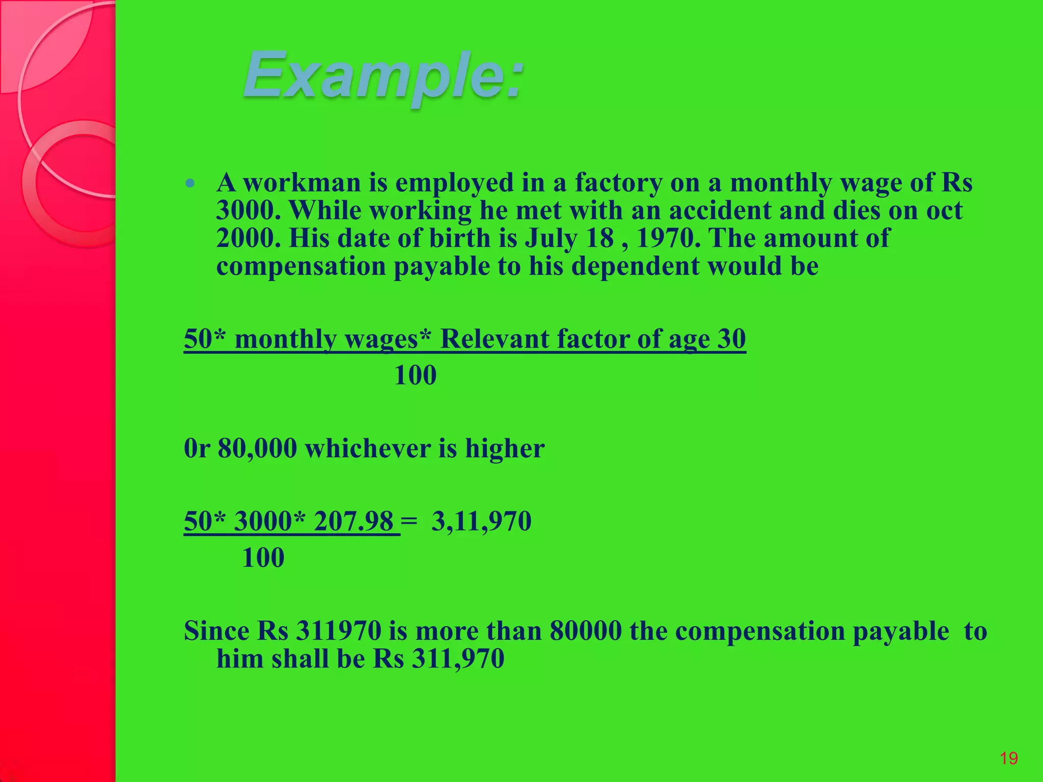 The Workmen's Compensation Act, 1923 | PPSX