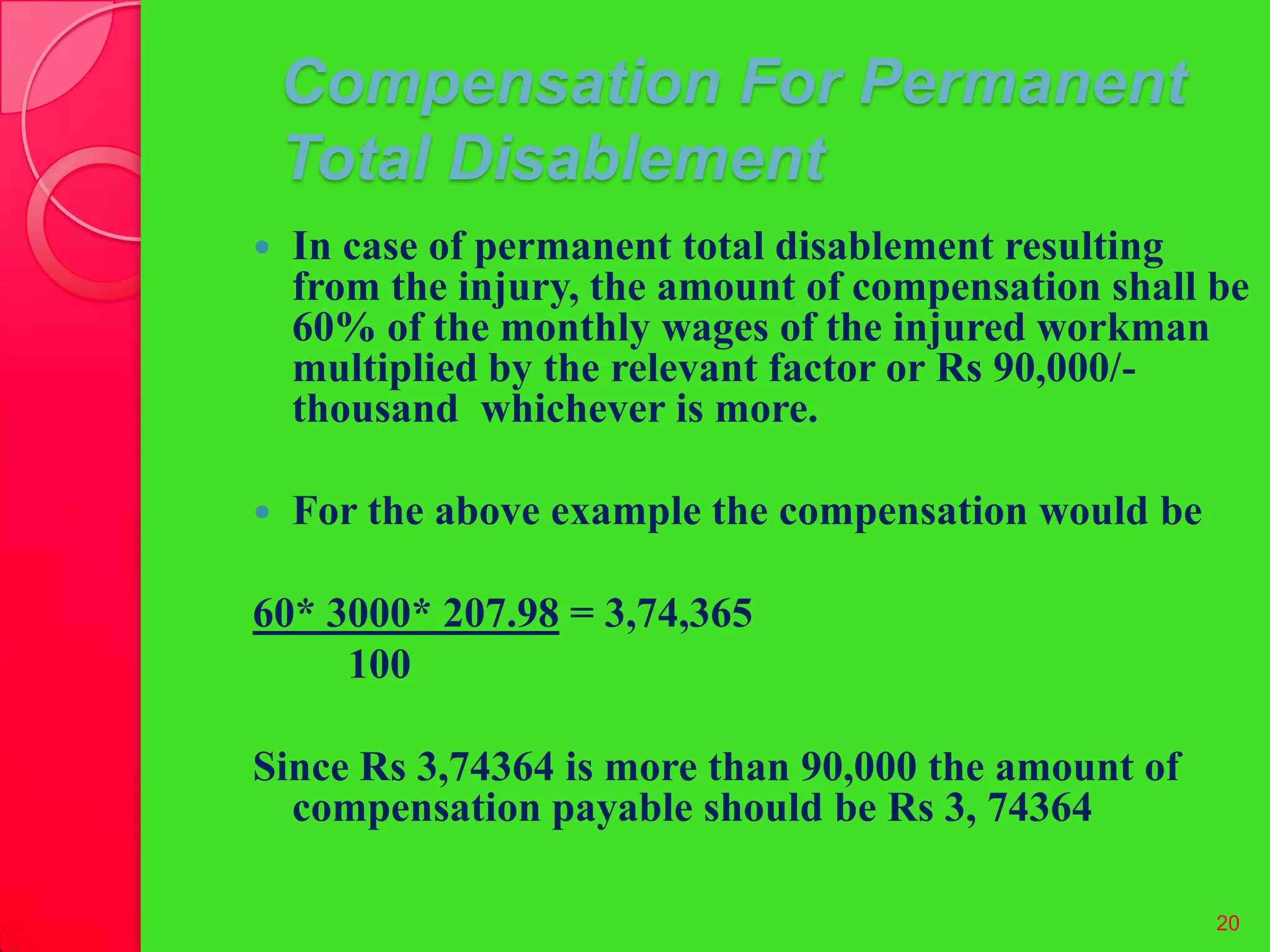 The Workmen's Compensation Act, 1923 | PPSX
