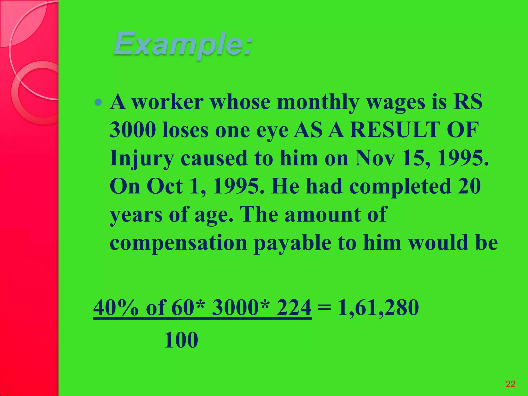 The Workmen's Compensation Act, 1923 | PPSX