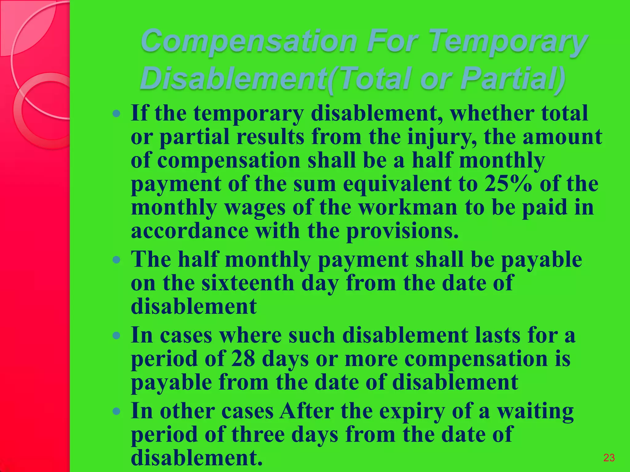 The Workmen's Compensation Act, 1923 | PPSX