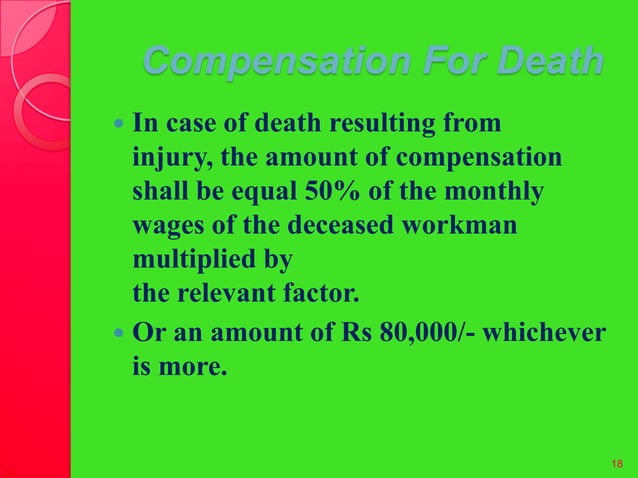 The Workmen's Compensation Act, 1923 | PPSX