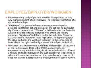 Workmen compensation act 1923 | PPT