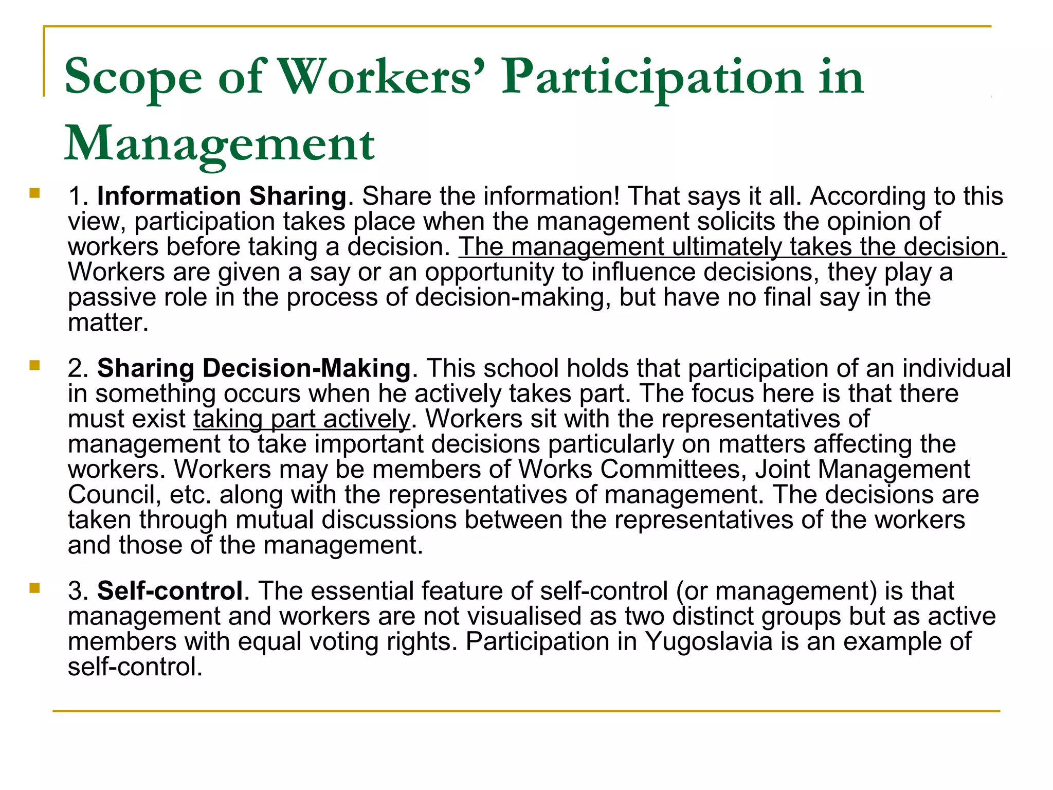 Workmen participation mgt | PPT