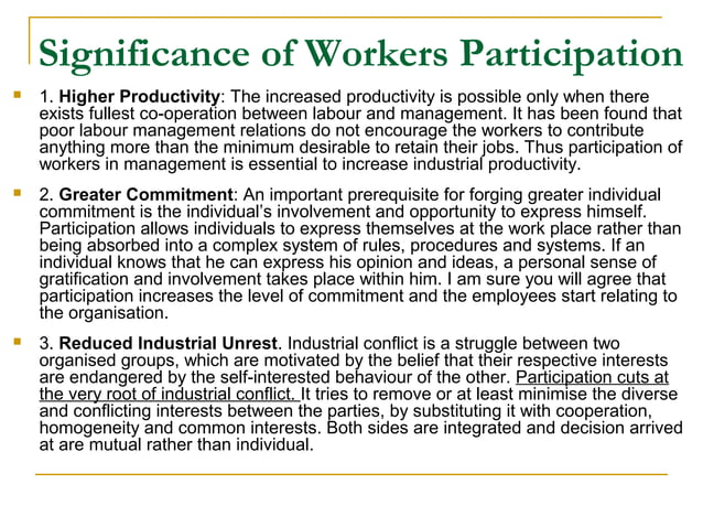 Workmen participation mgt | PPT