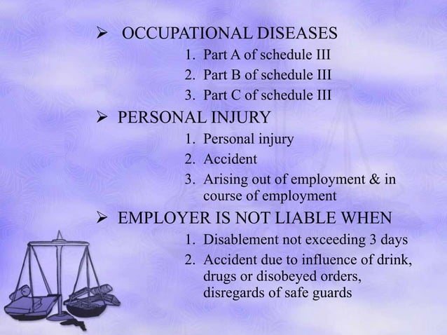 Workmens Compensation Act | PPT | Injuries | Diseases and Conditions