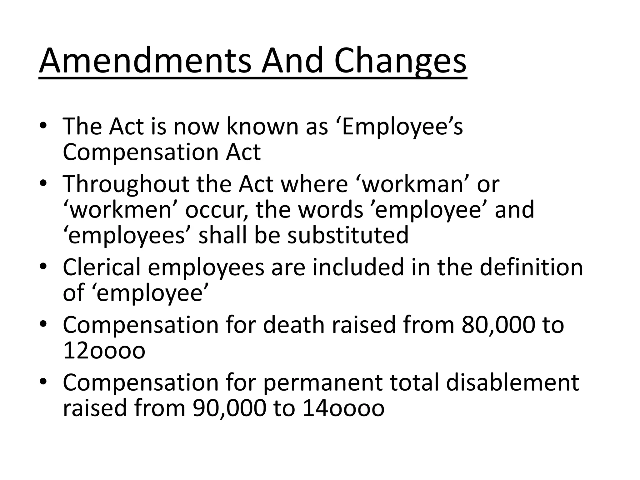 Workmen's Compensation Act -1923 | PPTX