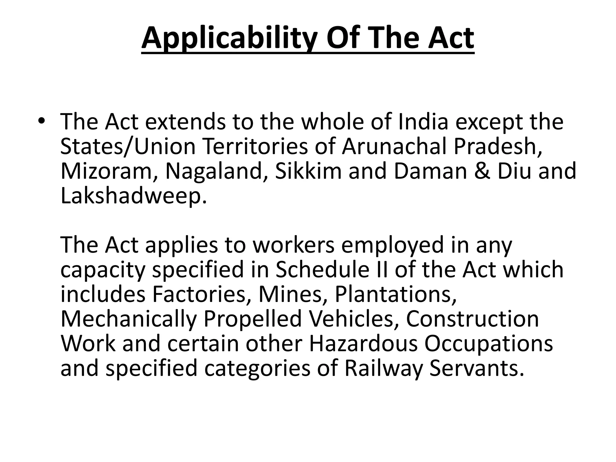 Workmen's Compensation Act -1923 | PPTX