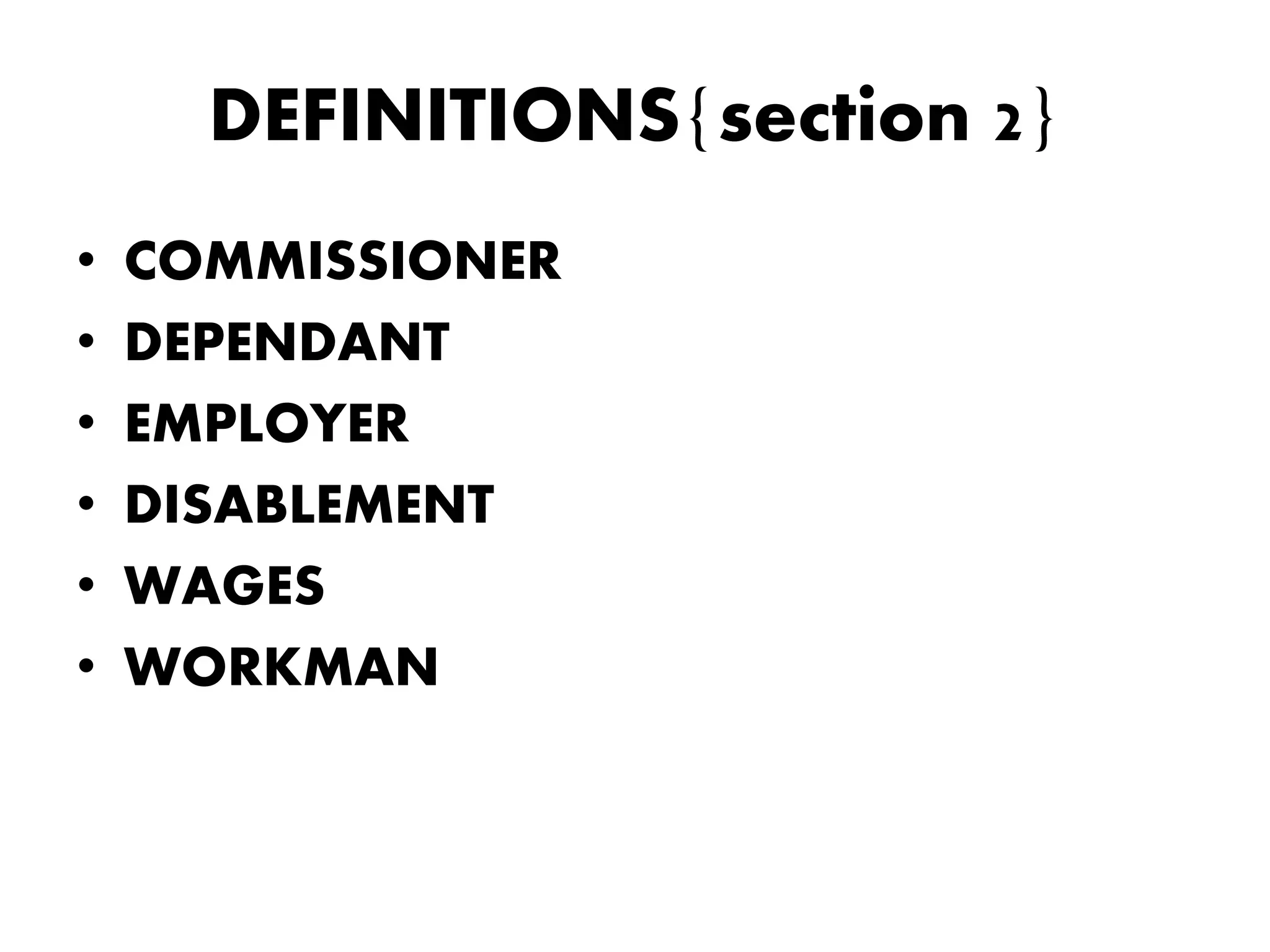 Workmen's Compensation Act -1923 | PPTX