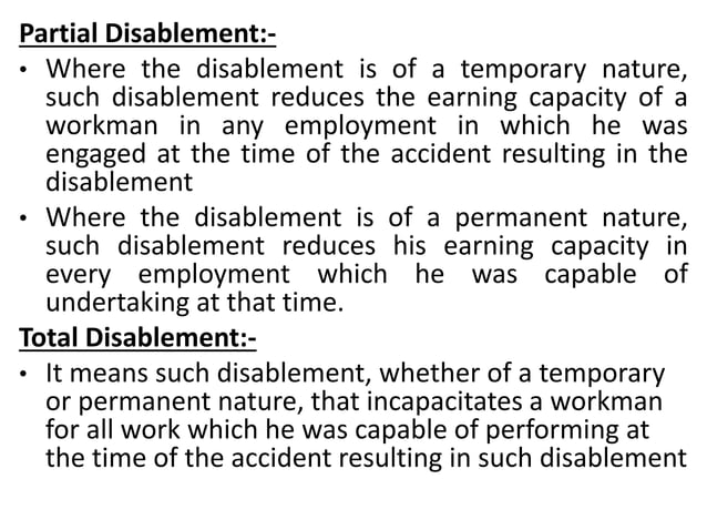 Workmen's Compensation Act -1923 | PPTX | Injuries | Diseases and ...