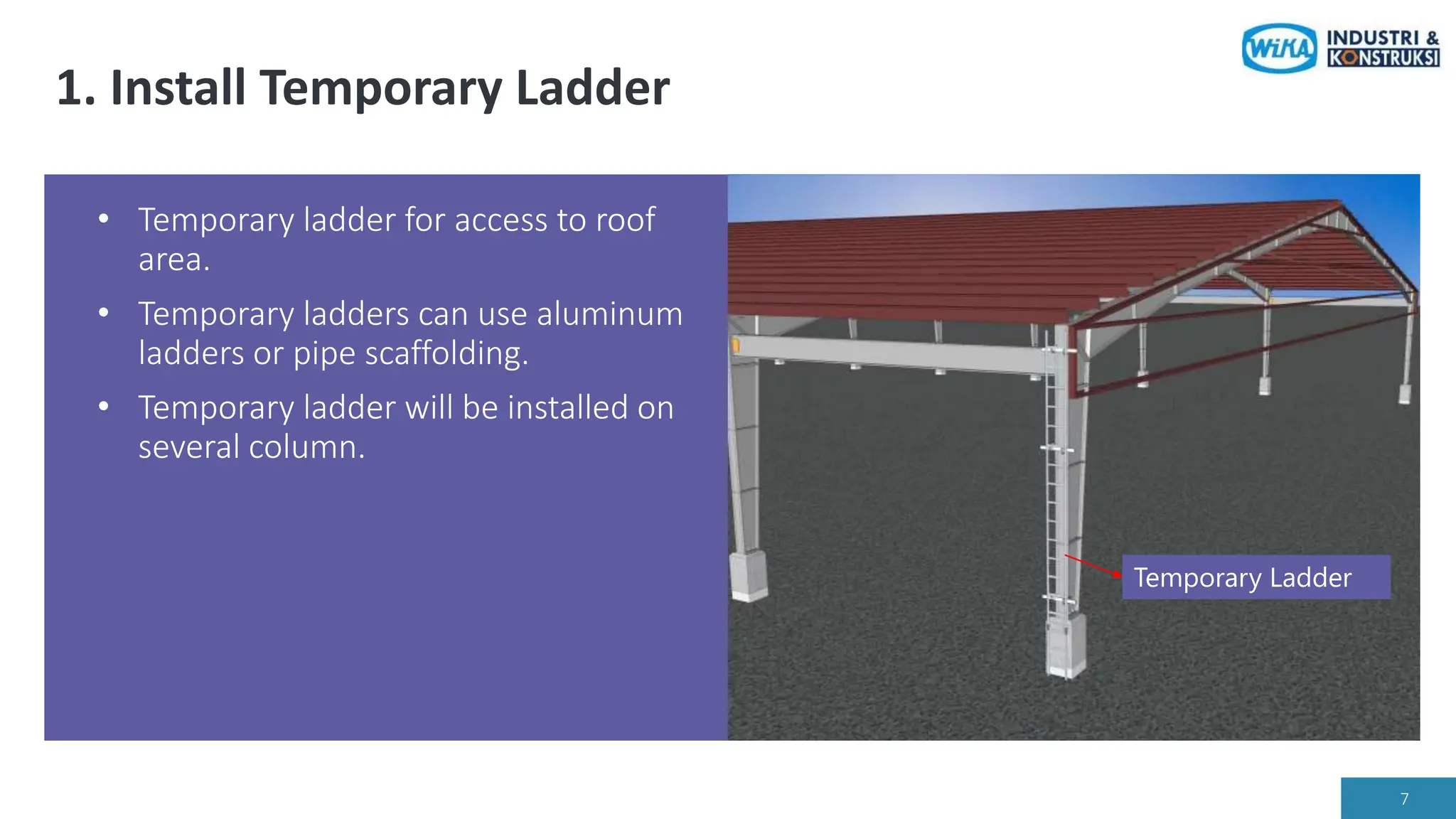 Work Method Roofing Siding for Steel Structure Building | PPTX