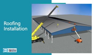 Work Method Roofing Siding for Steel Structure Building | PPTX