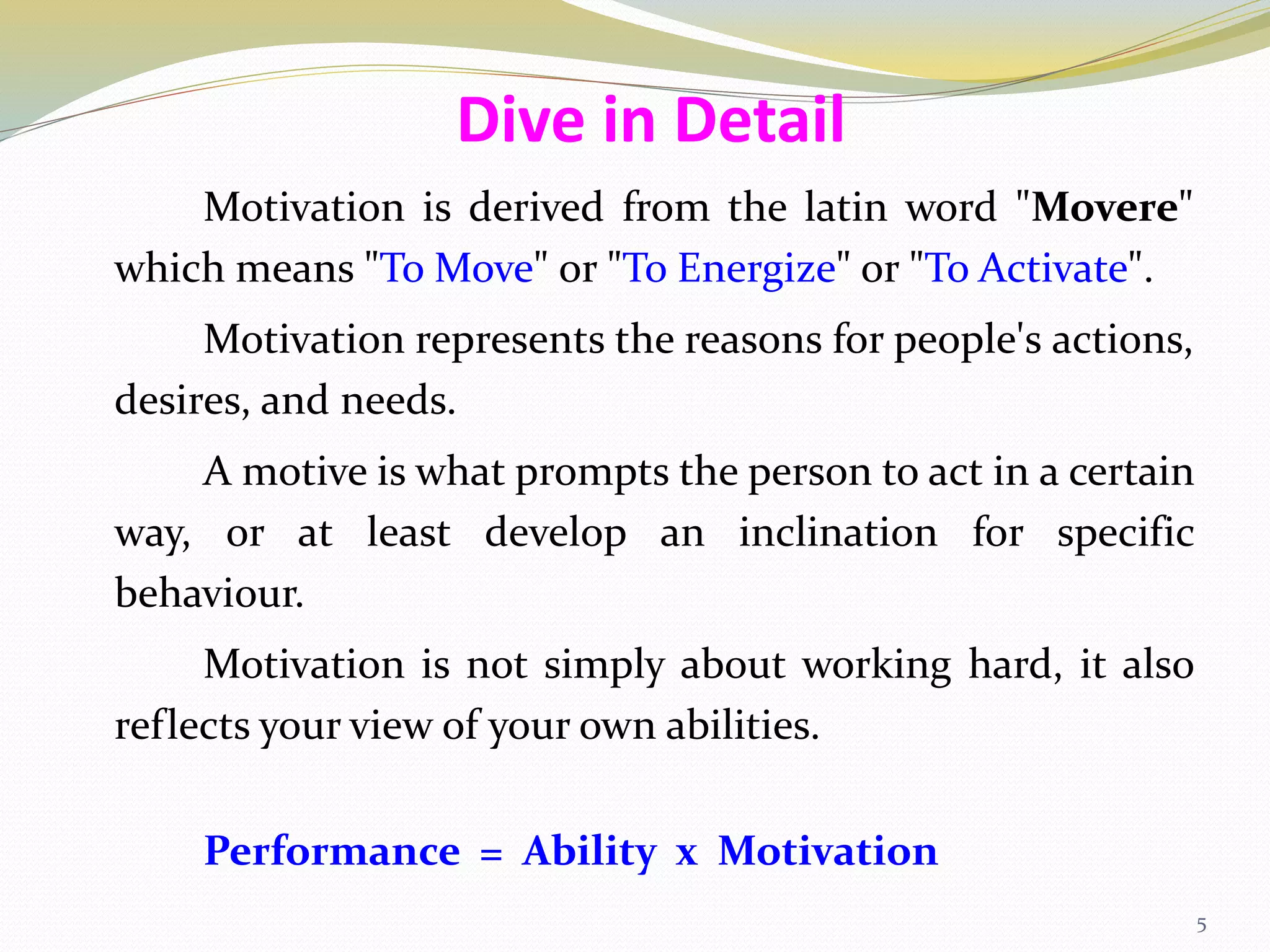 Work Motivation - seminar-by-Mohan-Kumar-G | PPTX