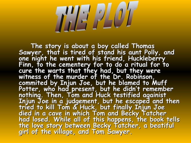 Work of Tom Sawyer | PPT