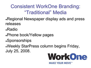 WorkOne, Region 6: MarComm Update | PPT