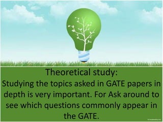 Work on your strengths for the gate exam | PPT